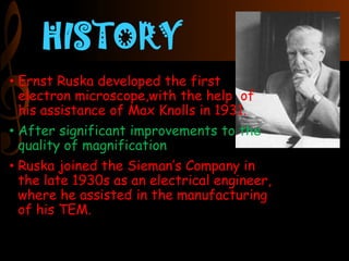 Transmission electron microscopy new | PPTX | Chemistry | Science