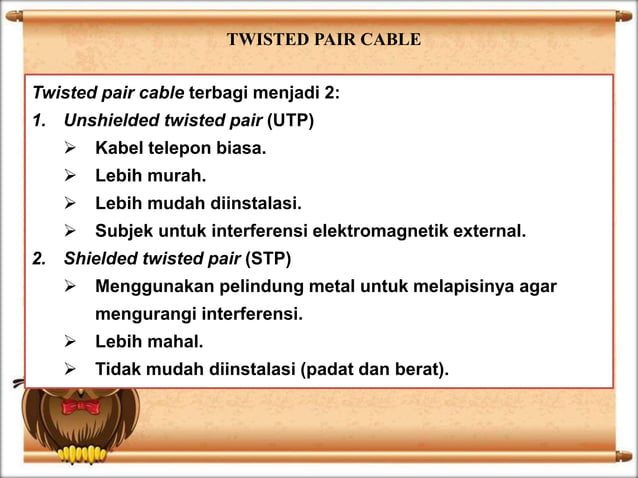 Transmission impairmants dan media transmisi | PPTX