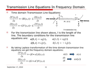 Transmission_line modelling and Analysis.ppt | Physics | Science