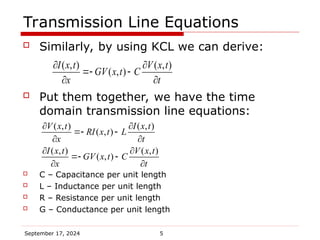 Transmission_line modelling and Analysis.ppt | Physics | Science