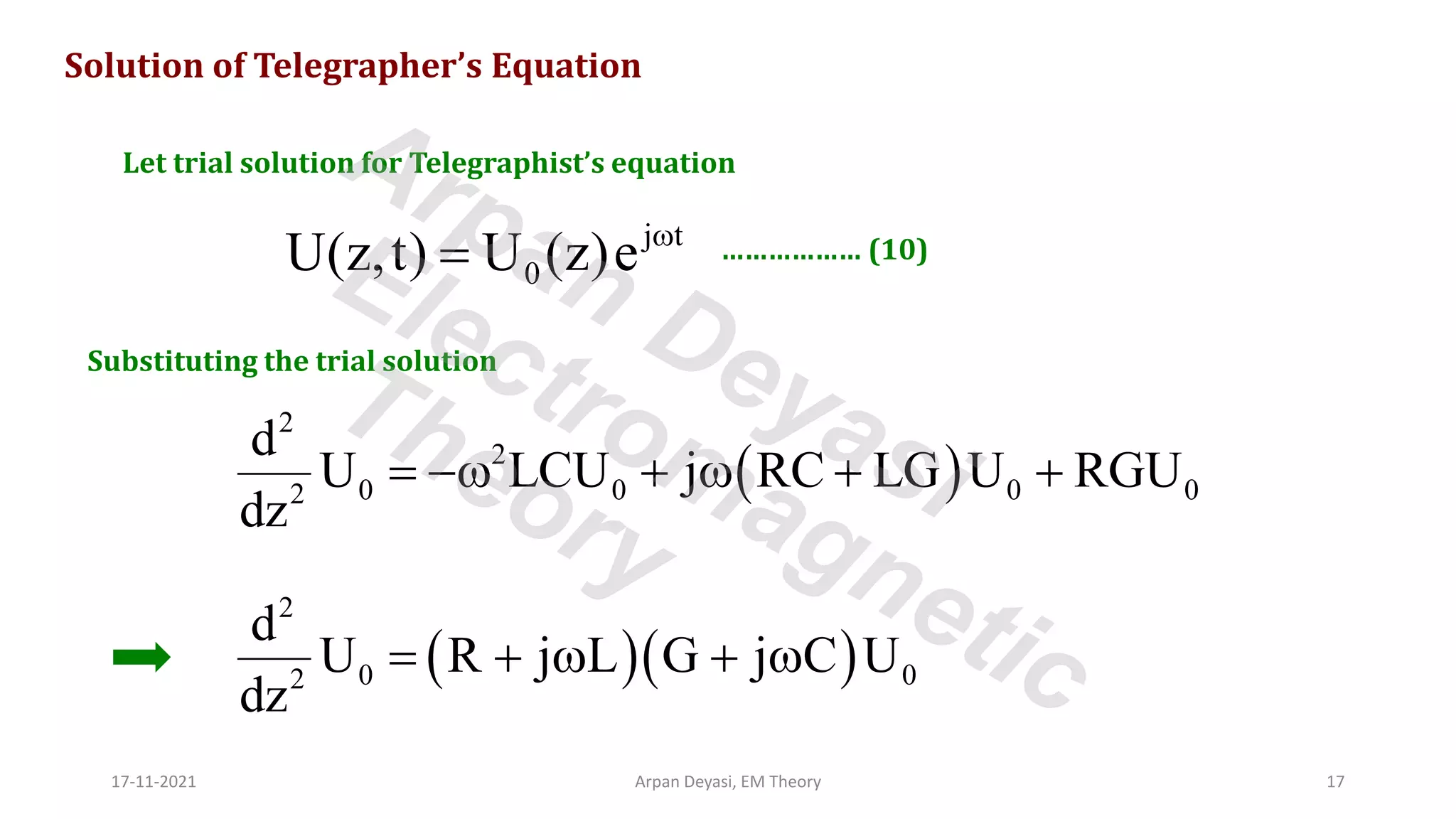Telegrapher's Equation | PDF