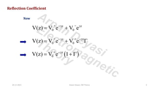 Reflection and Transmission coefficients in transmission line | PDF