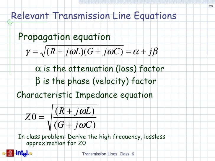Propagation Constant Derivation In Transmission Line – LPOMS