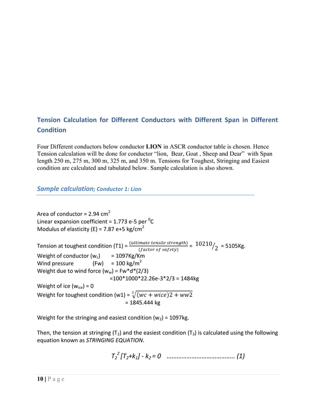 Transmission and distribution line design final | DOCX | Gas and ...