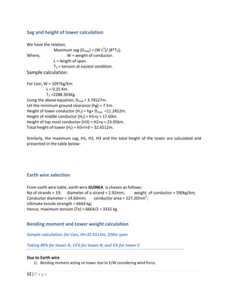 Transmission and distribution line design final | DOCX