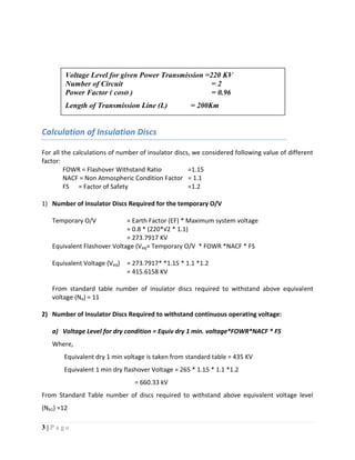 Transmission and distribution line design final | DOCX