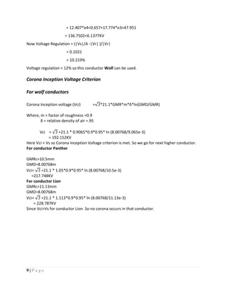 Transmission and distribution line design final | DOCX