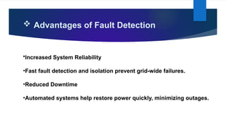 TRANSMISSION LINE Fault detection report | PPTX
