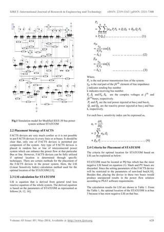 Transmission line loadability improvement using facts device | PDF