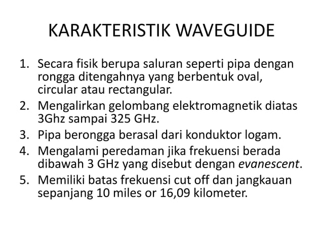 Transmission line waveguide | PPT