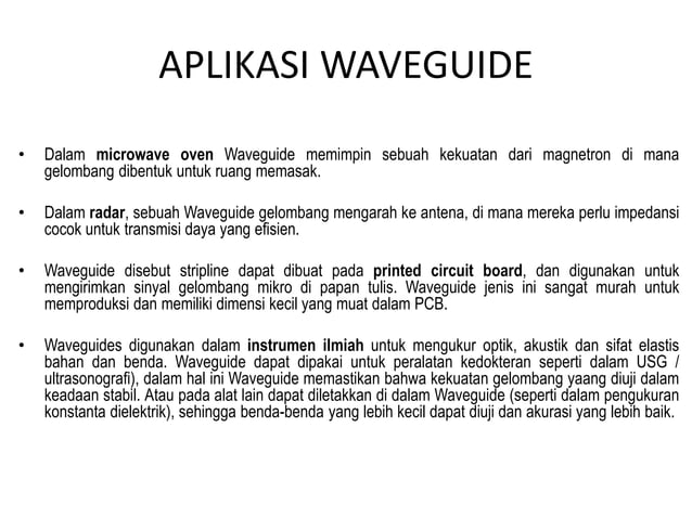 Transmission line waveguide | PPT