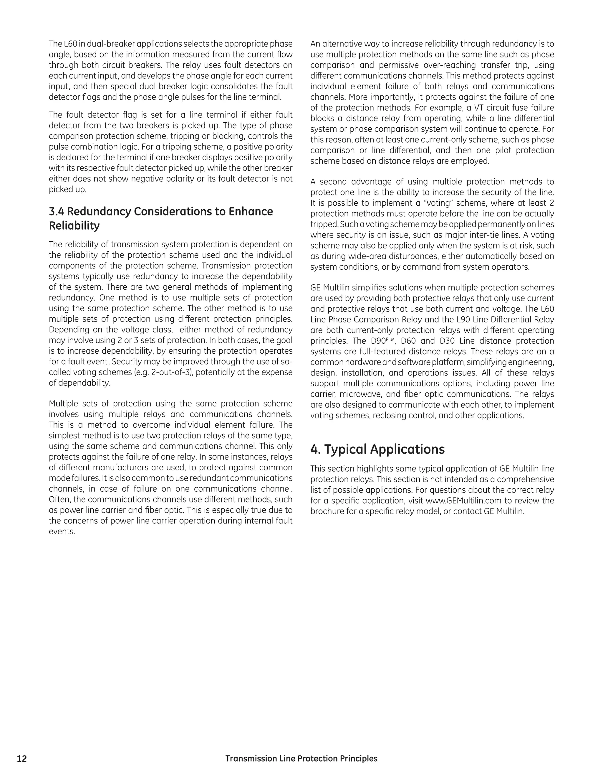 Transmission line protection principles | PDF
