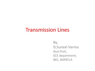 Transmission lines | PPTX