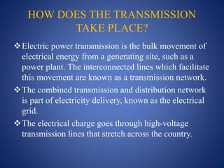 TRANSMISSION LINES.pptx | Power and Energy Industry | Industries