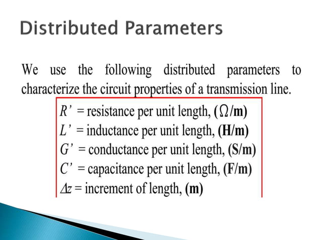 Transmission lines and RF systems | PPTX