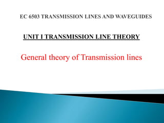 Transmission lines and RF systems | PPTX