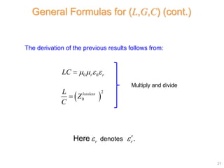Transmission Lines Part 2 (TL Formulas).pptx