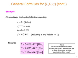 Transmission Lines Part 2 (TL Formulas).pptx
