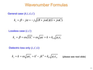 Transmission Lines Part 2 (TL Formulas).pptx