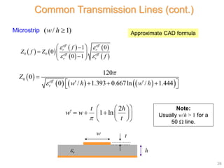 Transmission Lines Part 2 (TL Formulas).pptx