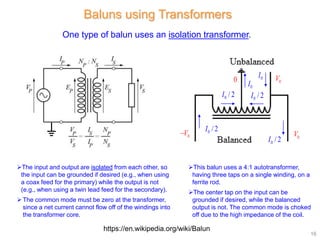 Transmission Lines Part 3 (Baluns).pptx | Technology & Computing