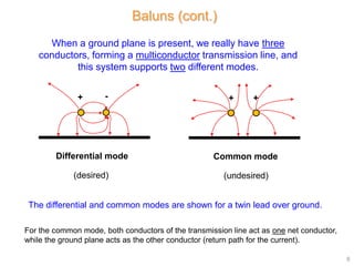 Transmission Lines Part 3 (Baluns).pptx | Technology & Computing
