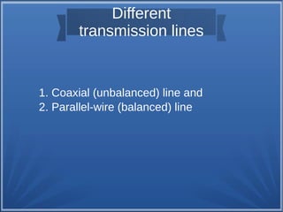 Transmission lines, Waveguide, Antennas | ODP