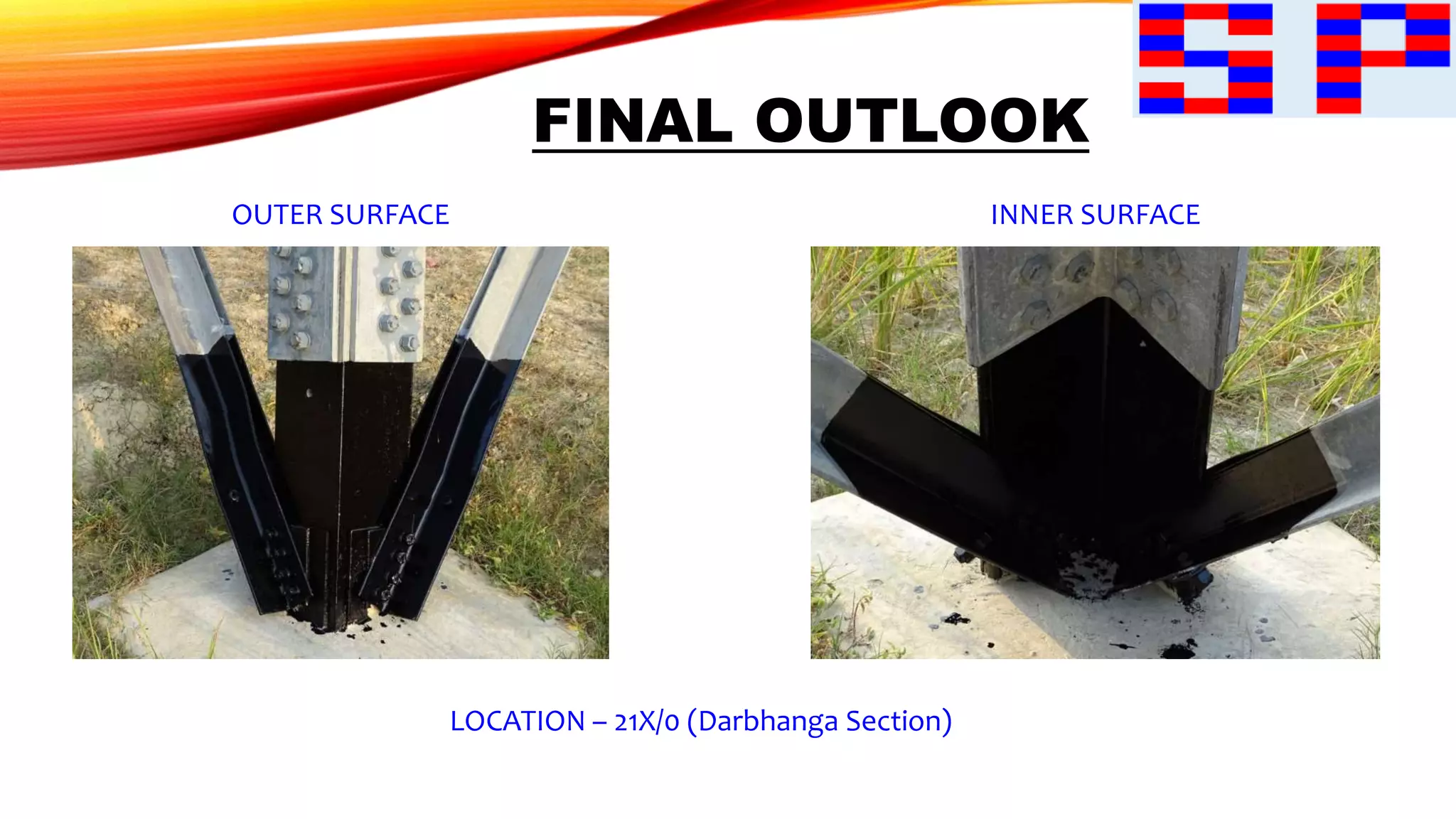 Transmission Line Tower - Leg Protection - Anti Rust Black Bitumen ...