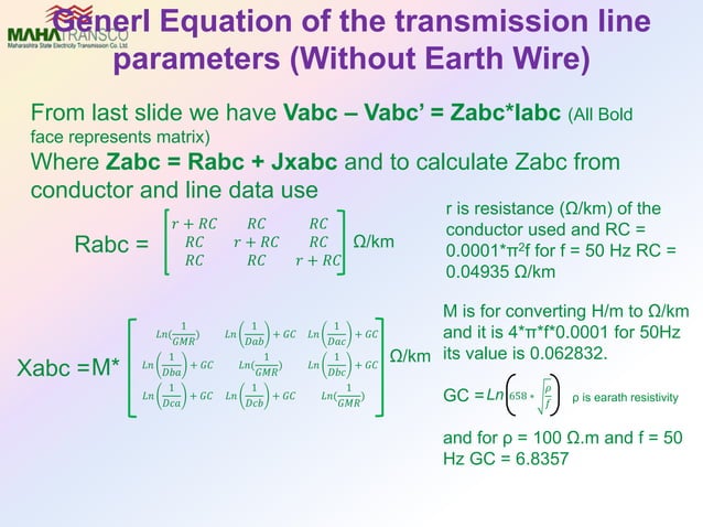 Transmission line zero seq reactance | PPTX