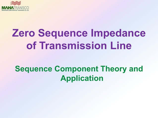 Transmission line zero seq reactance | PPTX