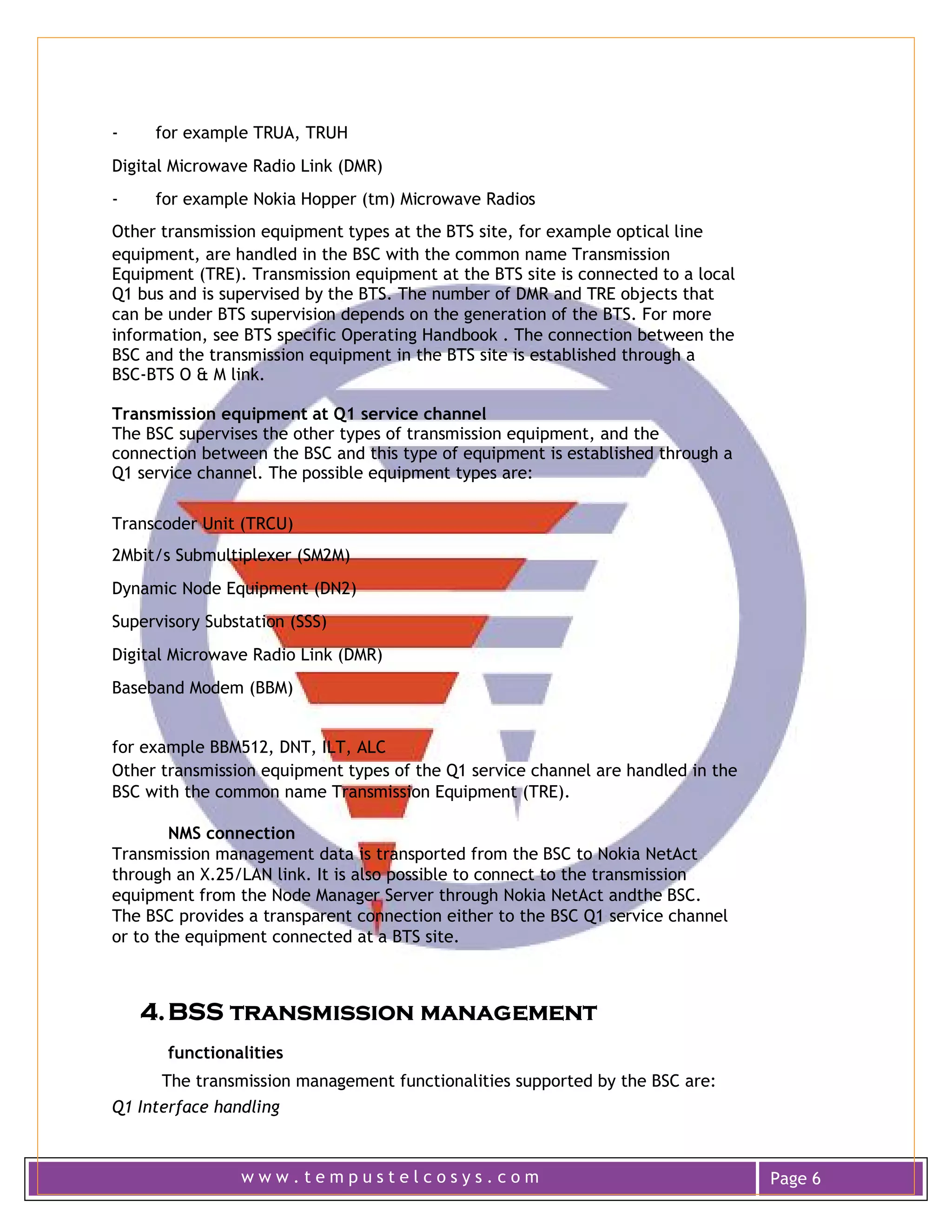 Transmission management in BSS | PDF