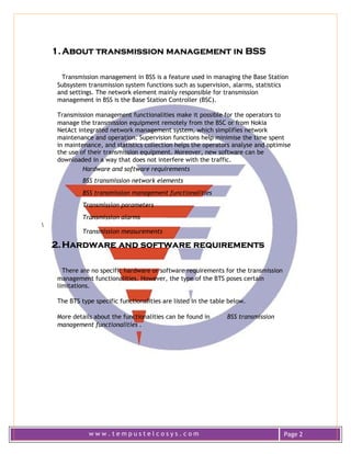 Transmission management in BSS | PDF