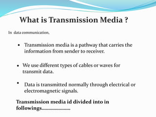 Transmission media | PPT