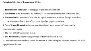 Transmission Media and Switching.pdf | Computer Networking | Computing