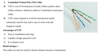 Transmission Media and Switching.pdf | Computer Networking | Computing