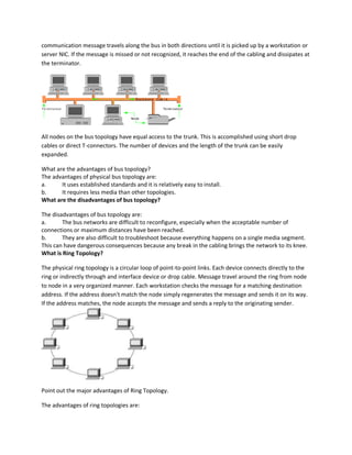 Transmission Media and Topologies .pdf | Computer Networking | Computing