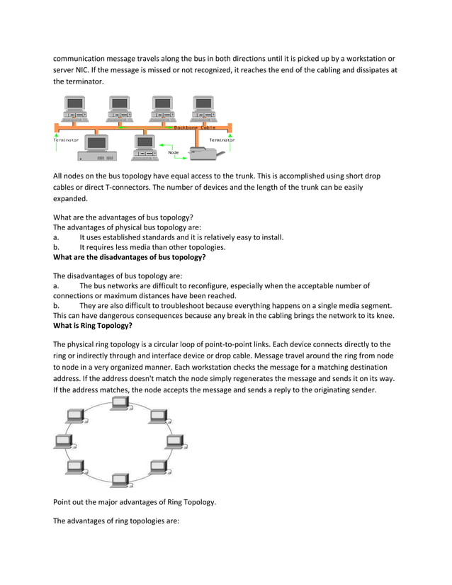 Transmission Media and Topologies .pdf | Computer Networking | Computing