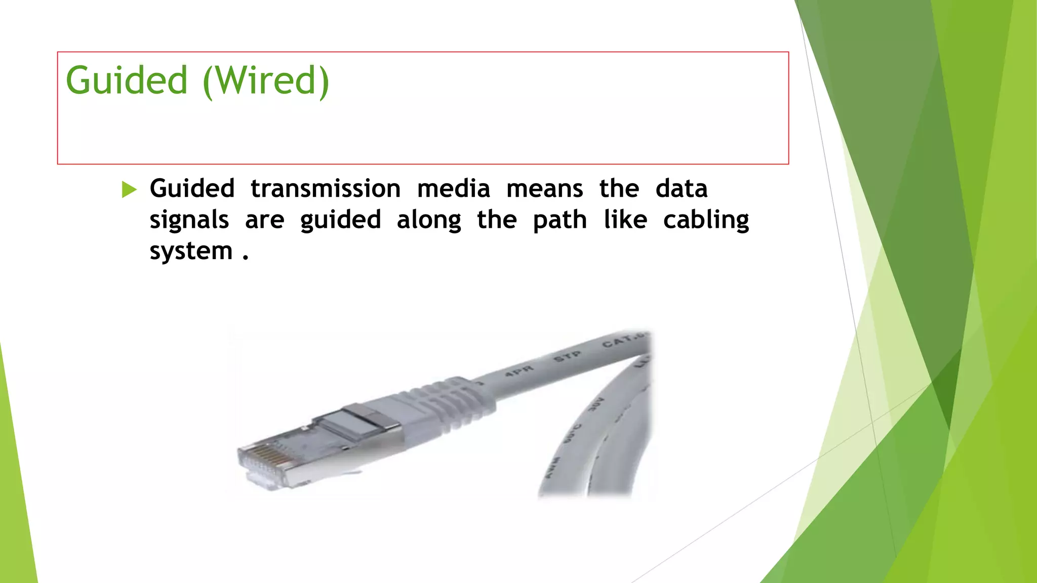 Transmission media (data communication) | PPTX