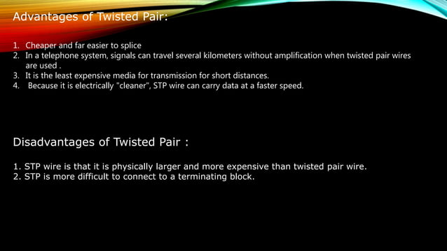 Transmission mediums in computer networks | PPTX | Computer Networking | Computing