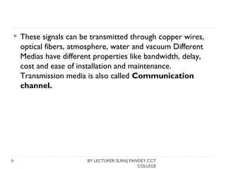 Transmission mediums in computer networks | PPT