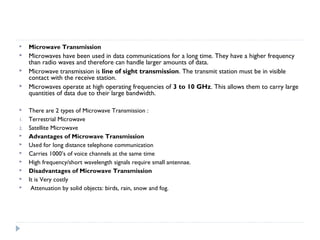 Transmission mediums in computer networks | PPT
