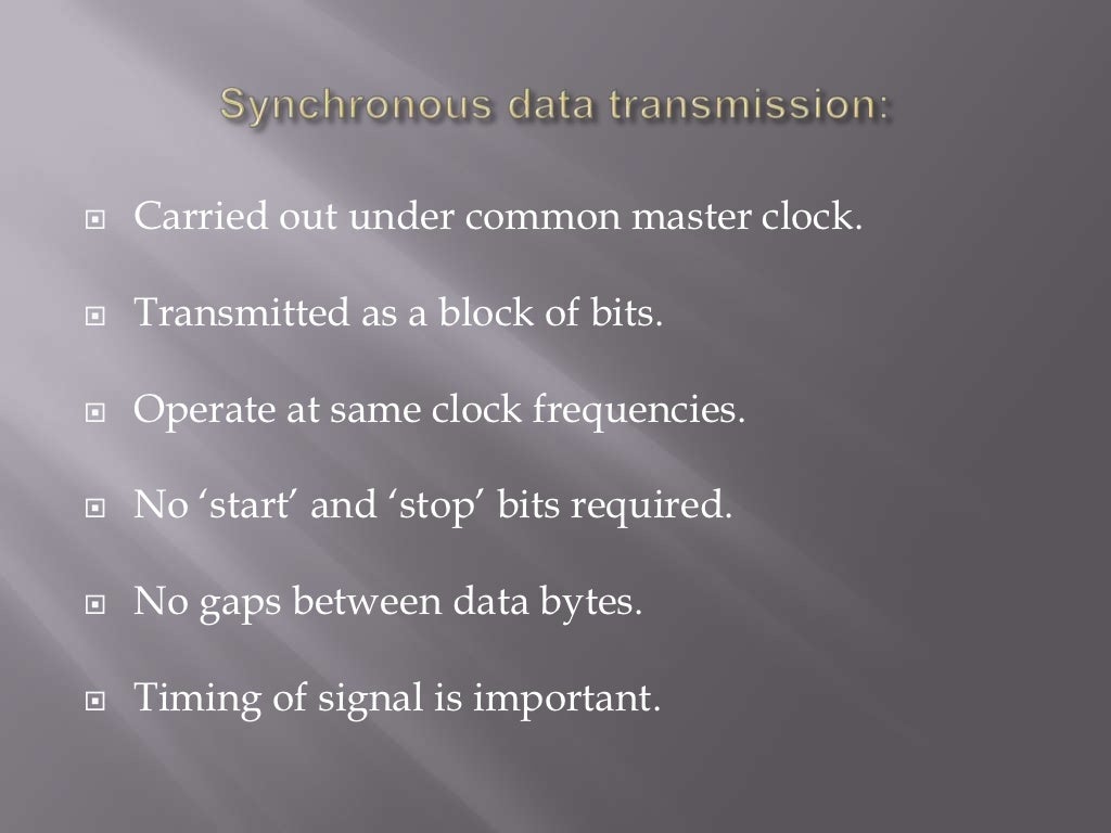 Transmission modes