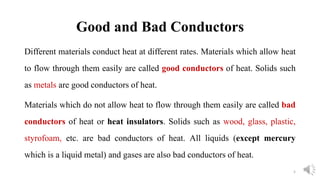 Transmission of heat. Conduction, Convection, Radiation, Applications ...