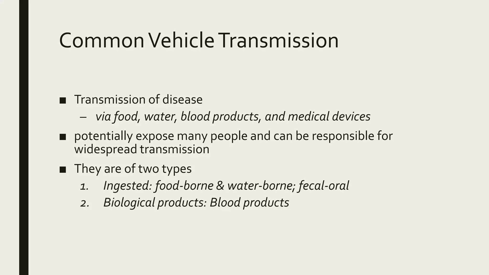 Transmission of infectious disease | PPTX