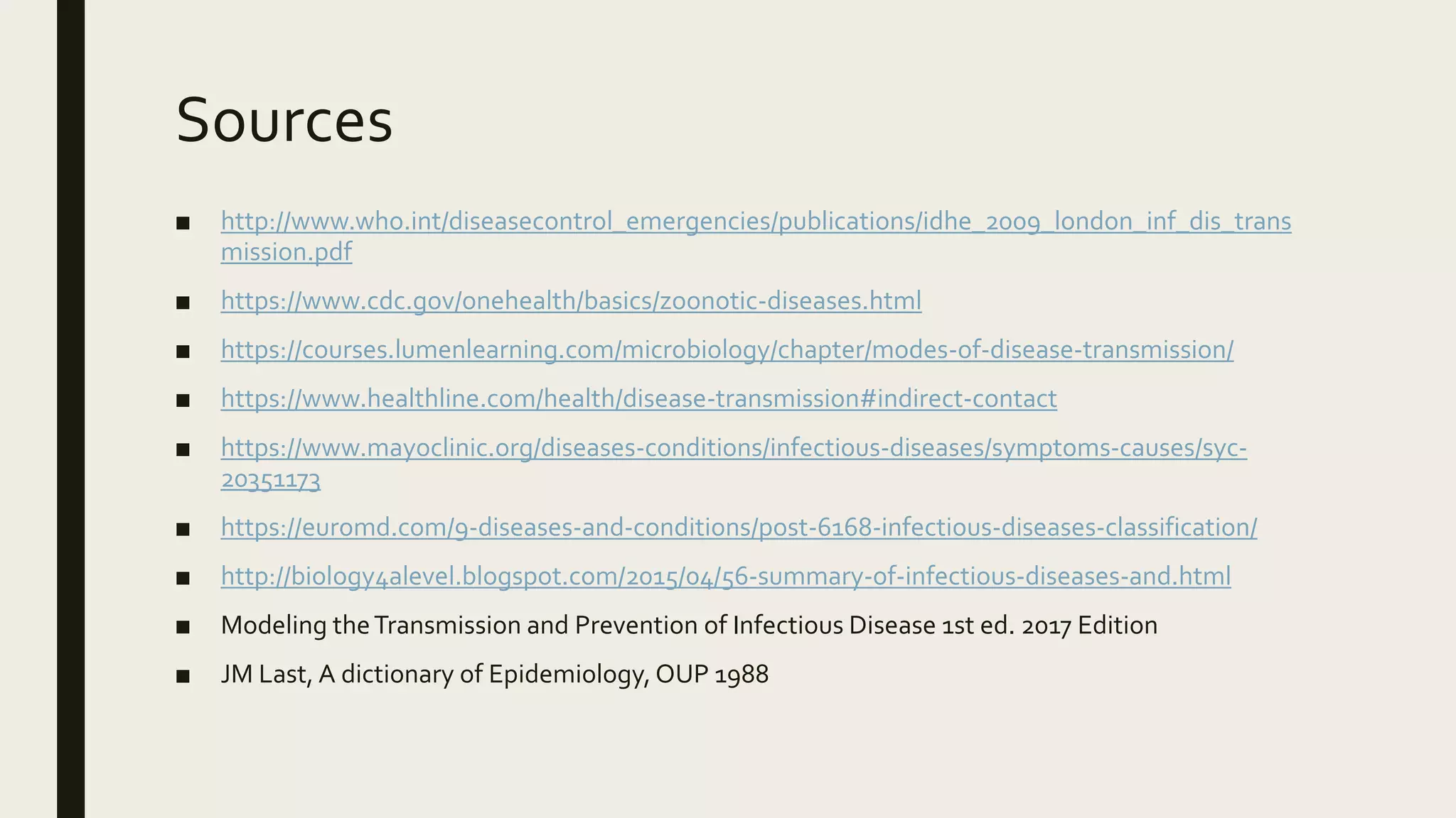 Transmission of infectious disease | PPTX