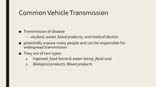 Transmission of infectious disease | PPTX