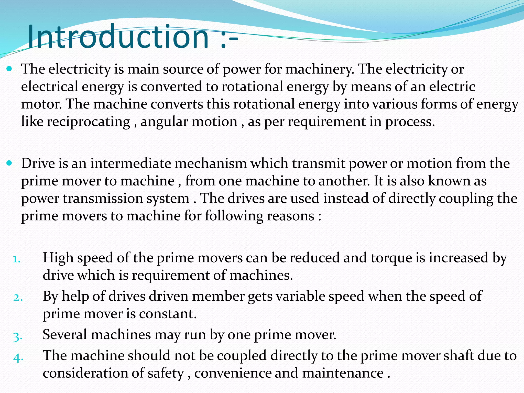 Transmission of motion and power | PPT