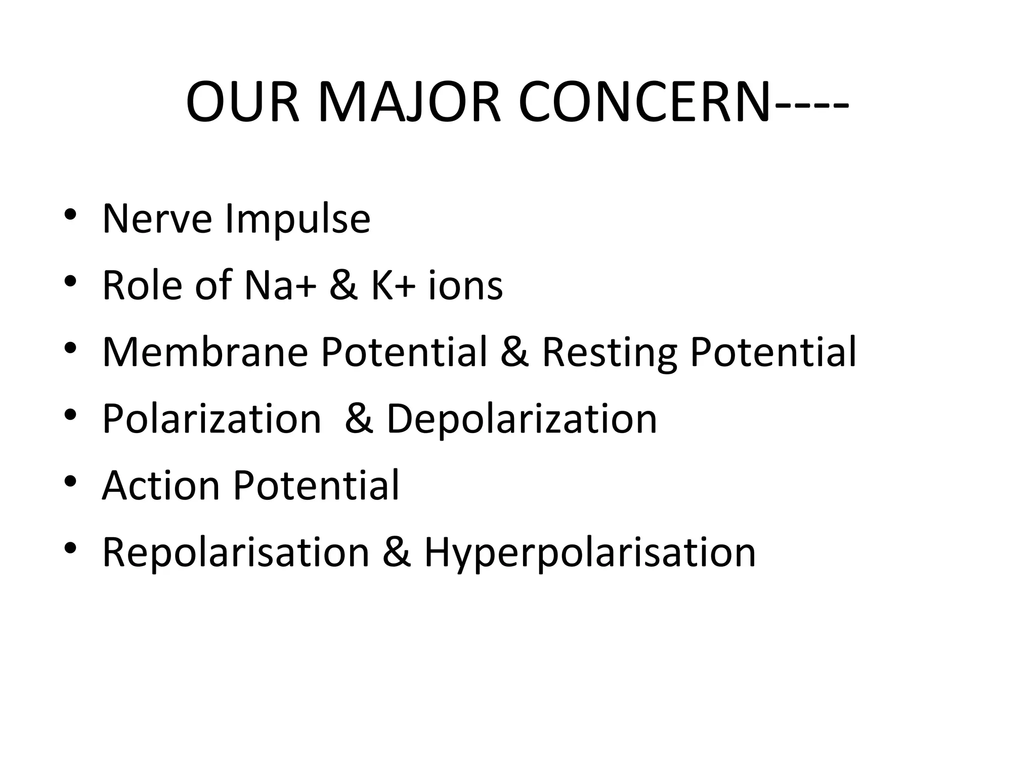 Transmission of nerve impulses | PPT