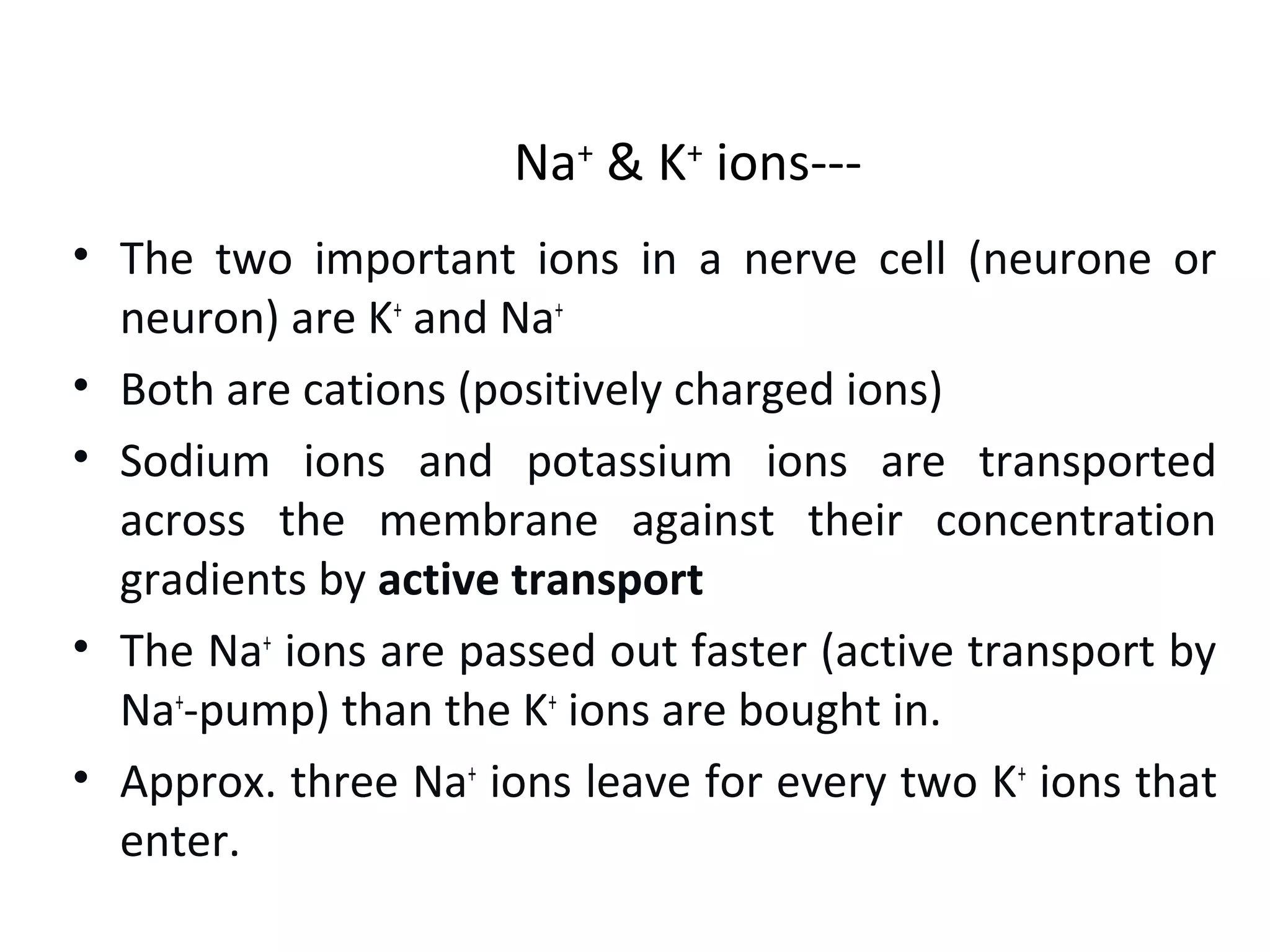 Transmission of nerve impulses | PPT