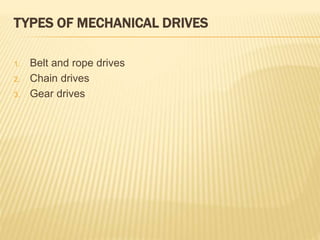 Transmission of Power Transmission of Power. Flat belt Drives: Types of Flat belt Drives | PPT